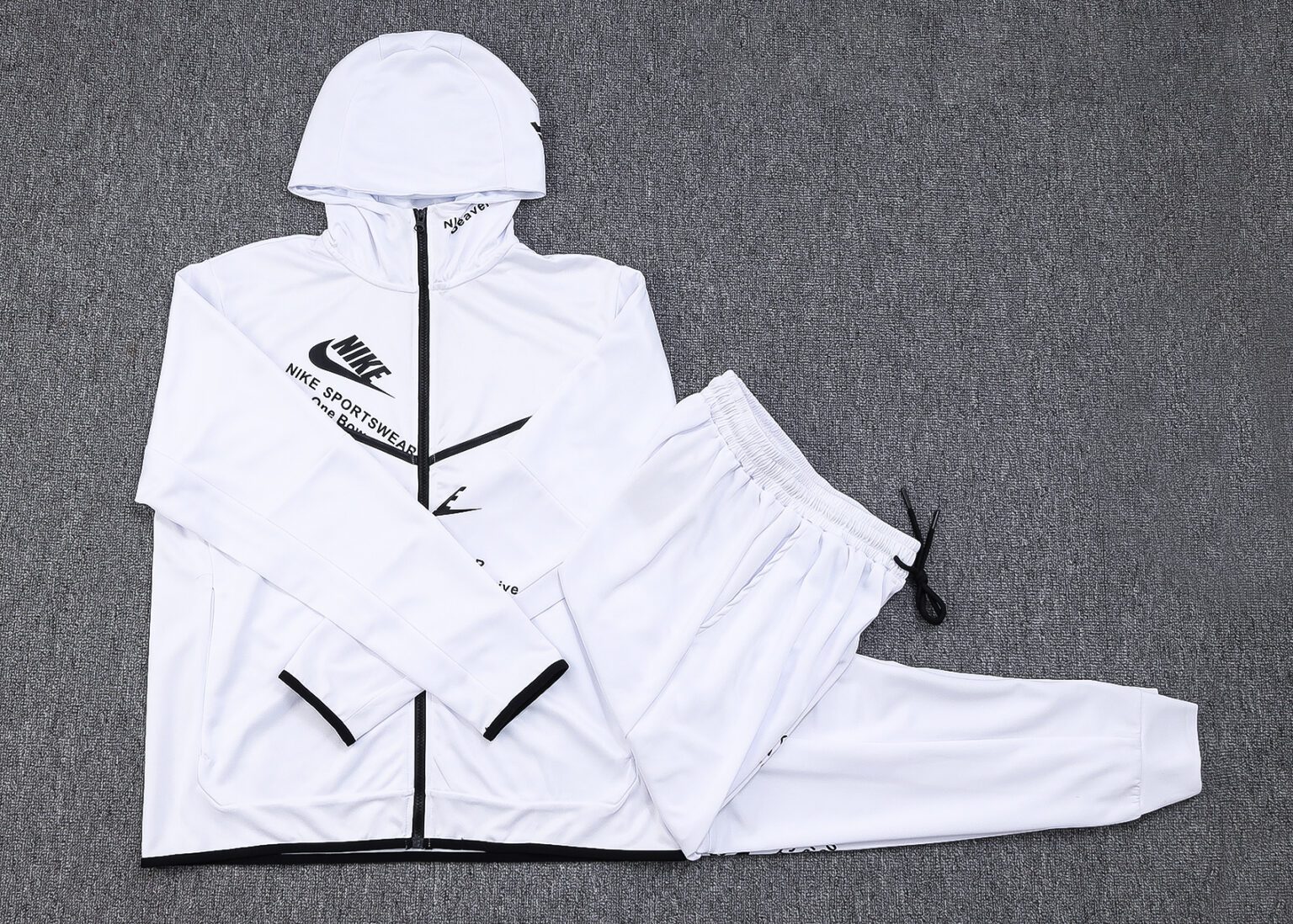 Kit Tech fleece nike branco sportwear - Mago da Nike